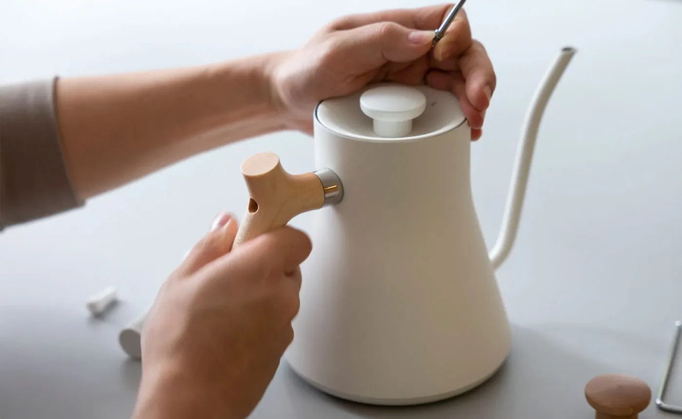 フェロウ（Fellow） Stagg専用 取替木製ハンドル + フタ取手 - DEARS COFFEE（ディアーズコーヒー）