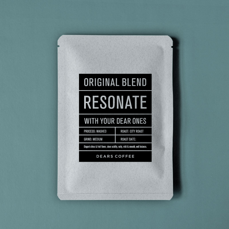 ドリップバッグ RESONATE（レゾネイト）オリジナルブレンド（1個入） - DEARS COFFEE（ディアーズコーヒー）